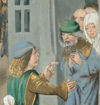 Male hair styles and head gear in the 1400's - Postej & Stews