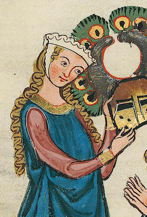 Fashion of medieval female headgear 1300's - hat, hairstyles, veils ...