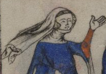 Fashion of medieval female headgear 1300's - hat, hairstyles, veils ...